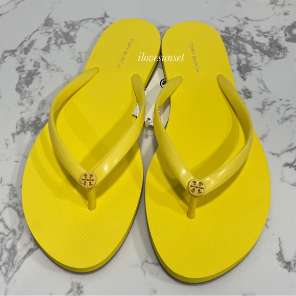 Tory Burch | Shoes | Tory Burch Two Tone Flat Flip Flop Newest Style ...